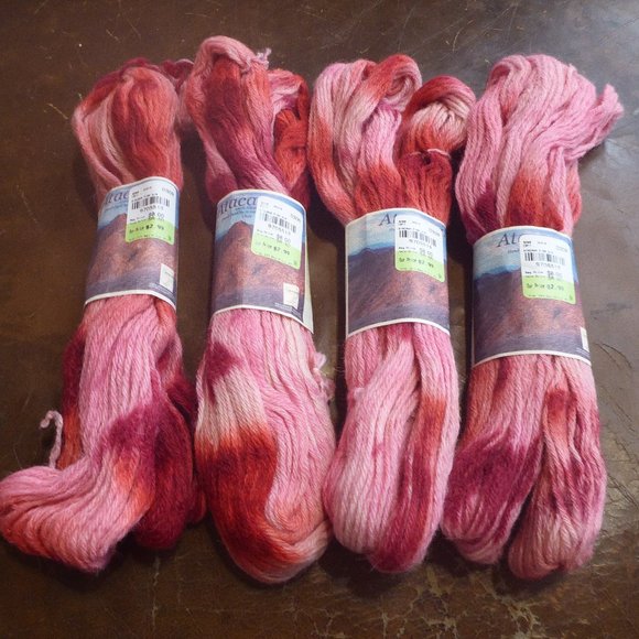 Atacama | Office | 4 Hanks Atacama 0 Alpaca Hand Dyed Aracucania Yarn ...